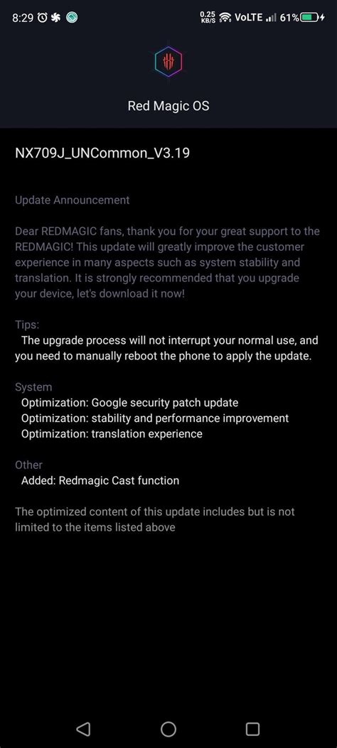 6s Pro Software Update Issue R Redmagic