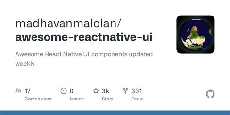 Github Madhavanmalolanawesome Reactnative Ui Awesome React Native
