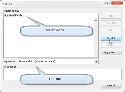 Installemploy Vba Procedures Macros