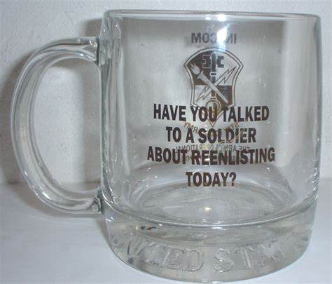 Glass Coffee Mug Us Army Inscom Intelligence And Security Command