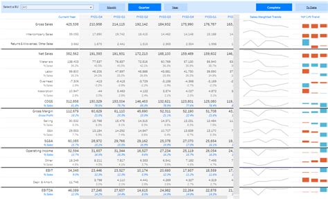 7 Great Tableau Income Statement Examples