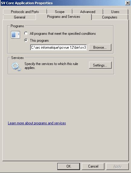 Networking Errors Windows Firewall Issue And Configuration Pcvue Pcvue