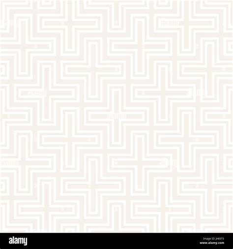 Vector Seamless Cross Tiling Pattern Modern Stylish Geometric Lattice