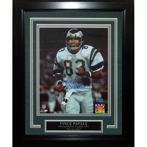 Vince Papale Autographed Philadelphia Eagles Deluxe Framed 8x10 Photo