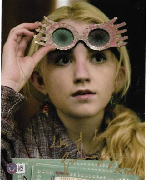 Evanna Lynch Luna Lovegood Harry Potter Signed 8x10 W Bas Coa