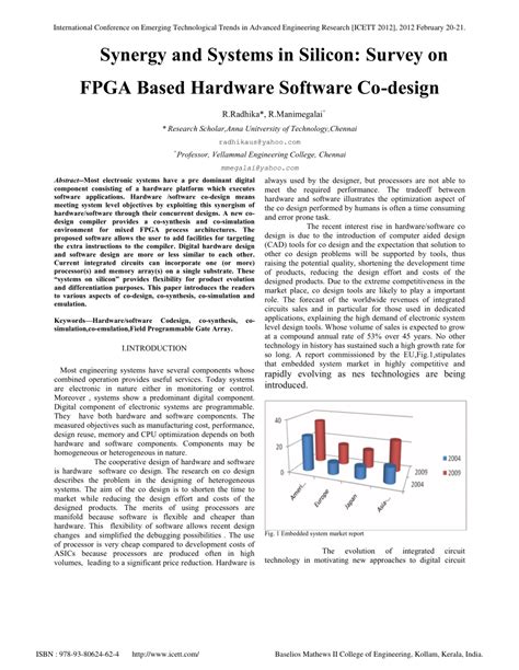 Pdf Synergy And Systems In Silicon Survey On Fpga Based Hardware