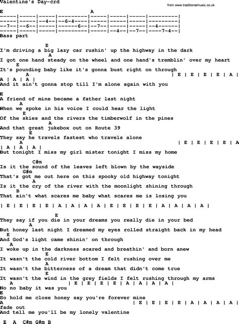 Valentines Day Guitar Chords