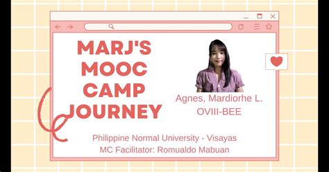 Pechakucha Presentation My Mooc Camp Journey