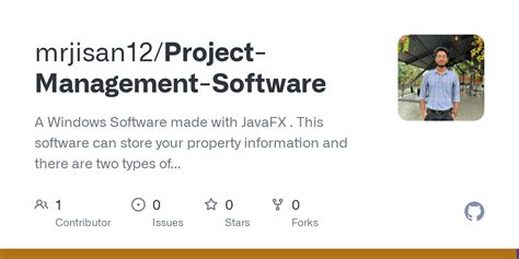 GitHub Mrjisan Project Management Software A Windows Software Made With JavaFX This