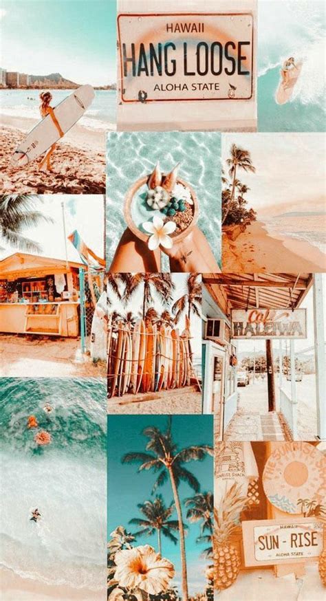 🔥 Free Download Summer Mood Board Wallpaper Peach Teal Fab By Vanessah Wallpapersafari