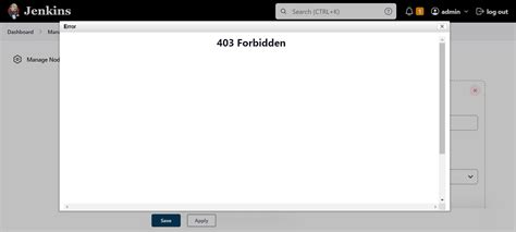 Amazon Ec2 Why 403 When Saving Config In Jenkins Configure Clouds Stack Overflow