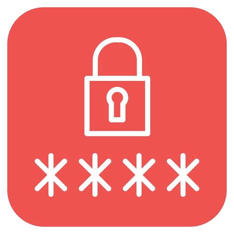 Premium Vector Password Vector Illustration