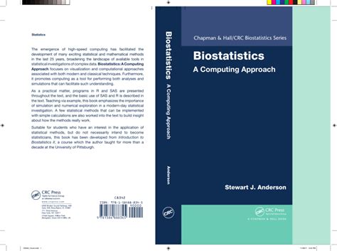 Biostatistics A Computing Approach
