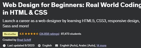 Udemy Web Design For Beginners Real World Coding In Html And Css 2023