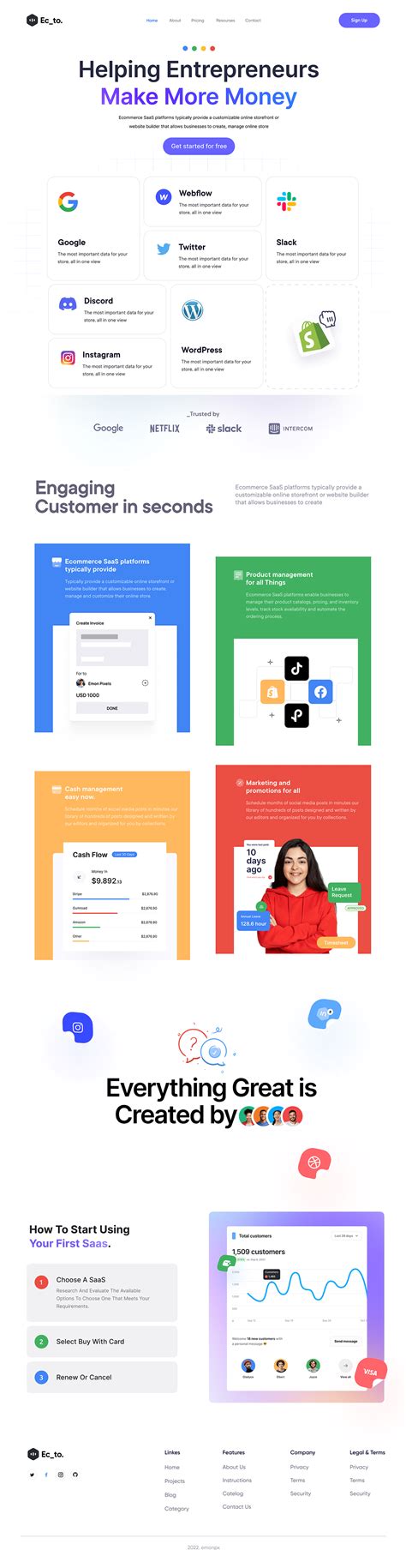 Saas UI Design Exploration Collection Behance