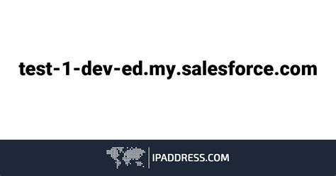 Test Dev Ed My Salesforce Com Login Salesforce