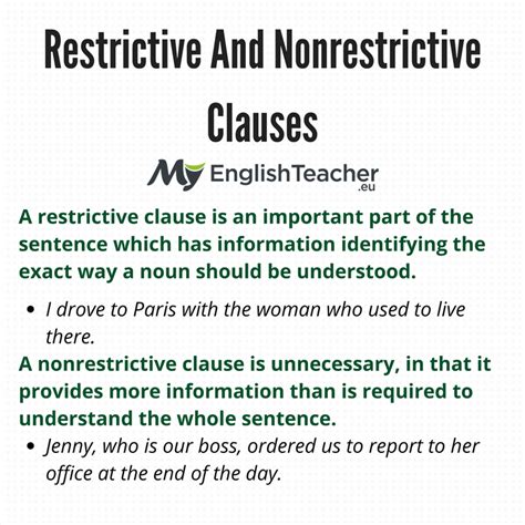 Restrictive And Nonrestrictive Clauses Are Very Hard For Anyone To