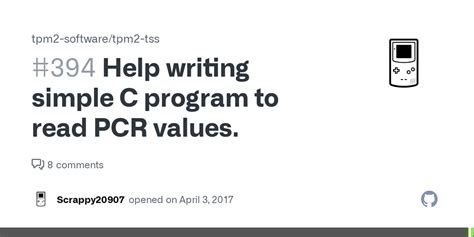 help writing simple c program to read pcr values · issue 394 · tpm2