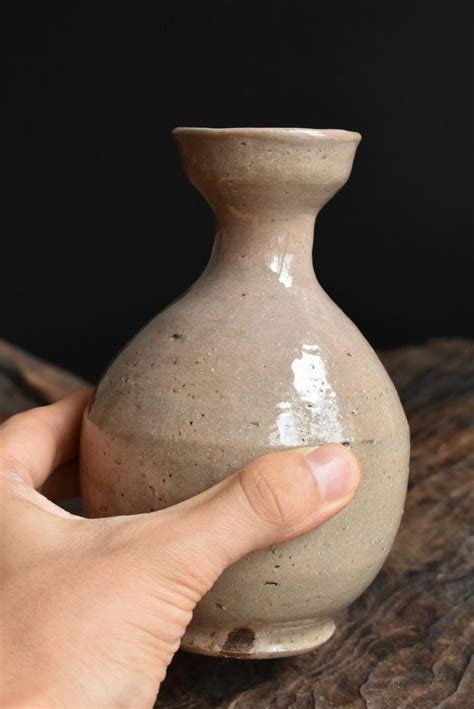 Poterie Coréenne Ancienne Dynastie Joseon 18ème Siècle Magnifique Bouteille émaillée En