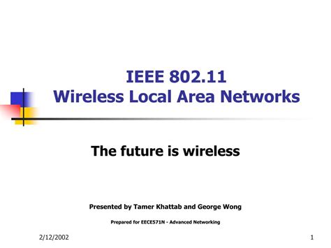 ppt ieee 802 11 wireless local area networks powerpoint presentation