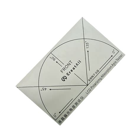 Second Generation Acrylic Lcd Screen Polarization Angle Tester Glass