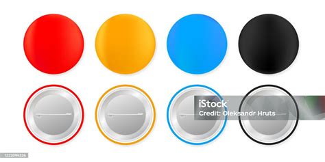 핀 배지 흰색 둥근 빈 버튼 기념품 자석 배지 모형 벡터 스톡 일러스트레이션입니다 50에 대한 스톡 벡터 아트 및 기타 이미지 50 가격 가격표 Istock