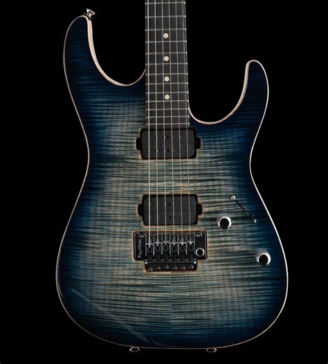 Tom Anderson Arc Angel Natural Arctic Blue Burst Angel City Guitars