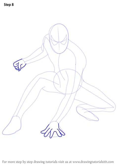 Learn How To Draw Spiderman Spiderman Step By Step Drawing Tutorials