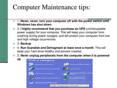 Computer Maintenance Tips And Troubleshooting Common Computer Problems