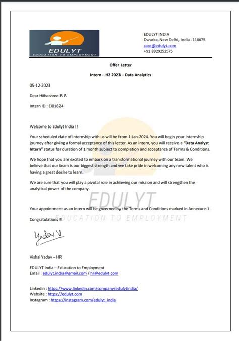 dataanalyst internship edulytindia gratitude learningandgrowing