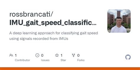 Github Rossbrancatiimugaitspeedclassification A Deep Learning