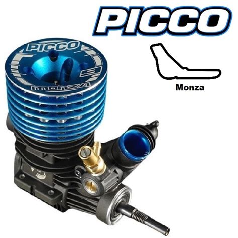 Picco Monza Evo 9 Port 21 DLC Ceramic Nitro 1 8th On Road Nitro Engine PIC9620 MissMooRC