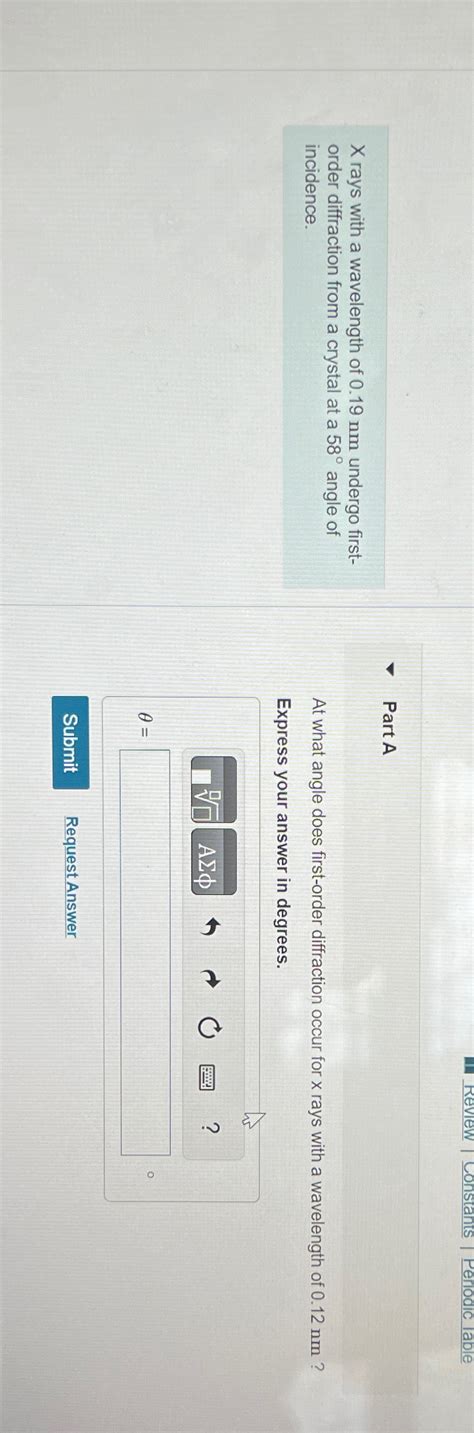 Solved X ﻿rays With A Wavelength Of 0 19nm ﻿undergo