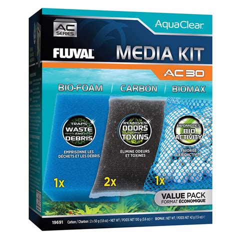 Fluval Aquaclear Filter Media Set Ac30 Aquasabi Aquascaping Shop