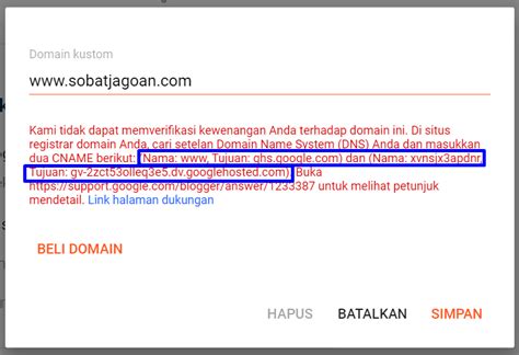 Setting Custom Subdomain Blogspot Melalui Cpanel
