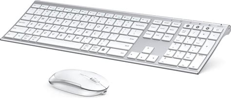 Amazon Com Bluetooth Keyboard Mouse Multi Device Wireless Keyboard And Mouse Combo Dual Mode