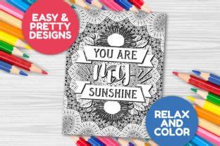 Sunflower Quote Coloring Pages Graphic By Designscape Arts · Creative