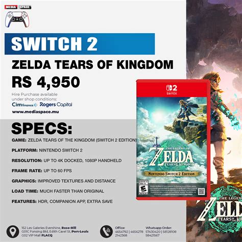The Legend Of Zelda Tears Of The Kingdom Nintendo Switch 2 Edition