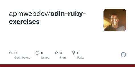 Github Apmwebdevodin Ruby Exercises