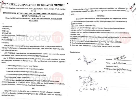 Exclusive Bmcs 2018 Notice To Kangana Throws Light On Unauthorised Construction Charges