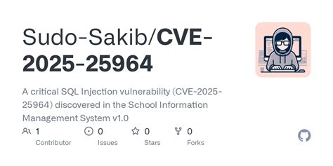 CVE 2025 25964 README Md At Main Sudo Sakib CVE 2025 25964 GitHub