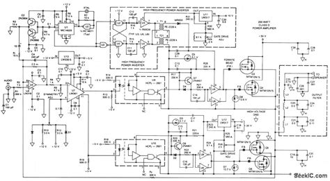 Classdpoweramplifier Amplifiercircuit Circuit Diagram