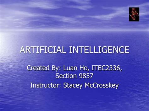 PPT ARTIFICIAL INTELLIGENCE PowerPoint Presentation Free Download ID