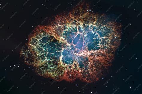 Premium Photo Crab Nebula In Constellation Taurus Supernova Core