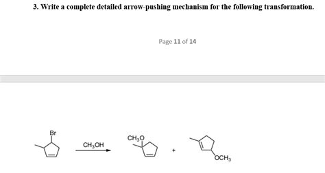 Solved 3. Write a complete detailed arrow-pushing mechanism | Chegg.com