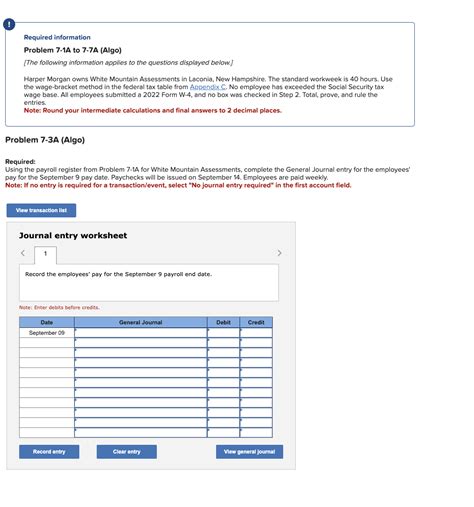 required informationproblem 7 1a to 7 7a algo [the
