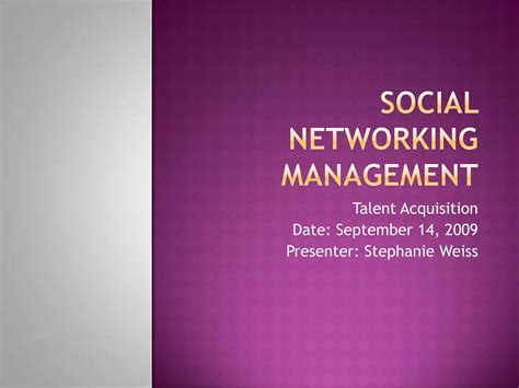Social Networking Overview Branding Pptx