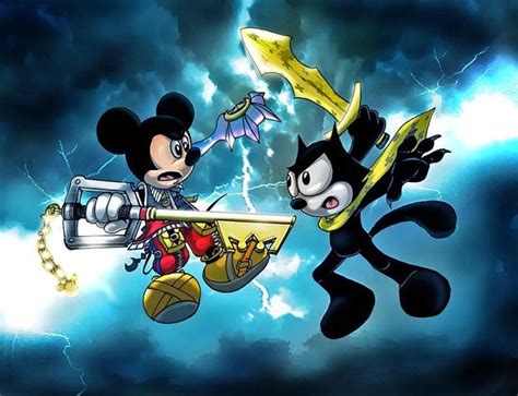 Kh Mickey Vs Felix The Cat By Chrystohypercubus Felix The Cats