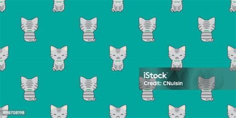 고양이 고양이 낙서 그림 벡터 절연 이음매 없는 패턴 벽지 갈고리 발톱에 대한 스톡 벡터 아트 및 기타 이미지 갈고리 발톱 검은색 고양이 새끼 Istock