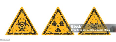 독성 방사성 및 생물학적 물질에 대한 위험 경고 기호 및 픽토그램 유해 물질 및 물질 관리 안전 제일 직장에서의 산업 안전 및 산업 보건 개인 장식품에 대한 스톡 벡터 아트